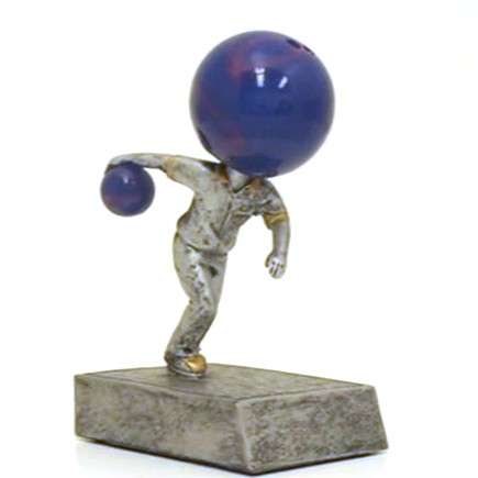 Bowling Ball Bobblehead Trophy | Bowler Bobblehead Award | 5.5 Inch ...